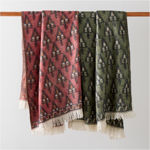 Brushed Woven Tree Throw | West Elm