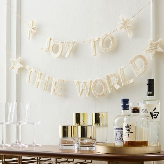 Felt Joy Garland | West Elm