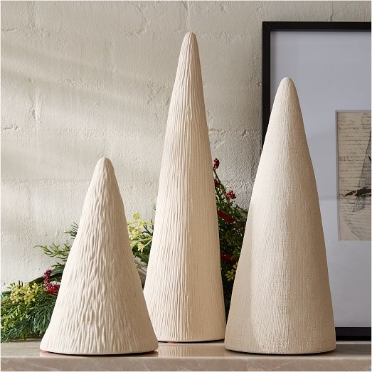 Textured Ceramic Decorative Tabletop Trees | West Elm
