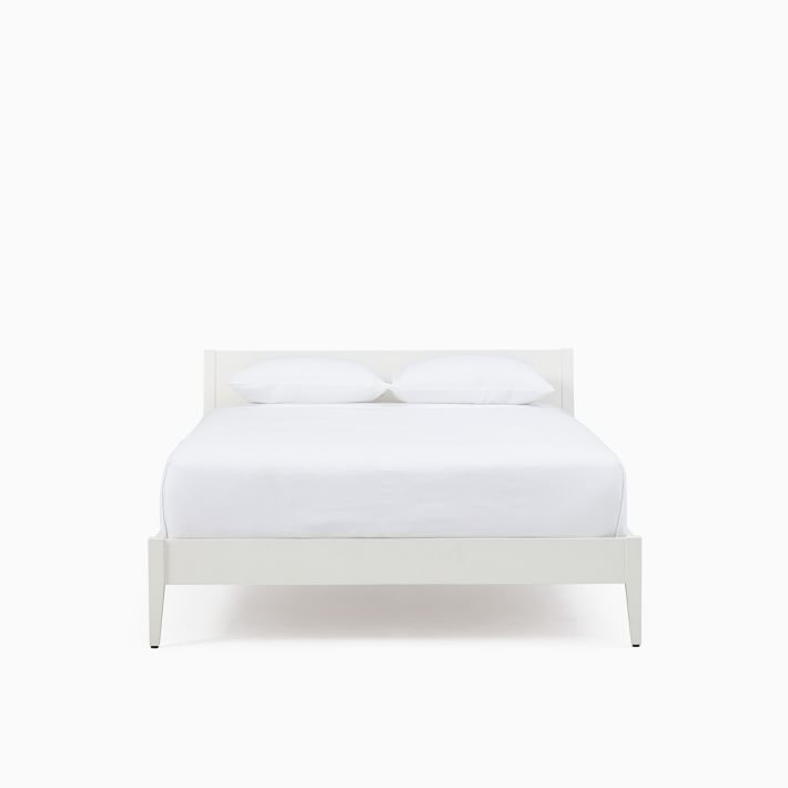 West elm white bed store
