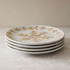 Neige Snowflake Ceramic Salad Plate Sets | West Elm