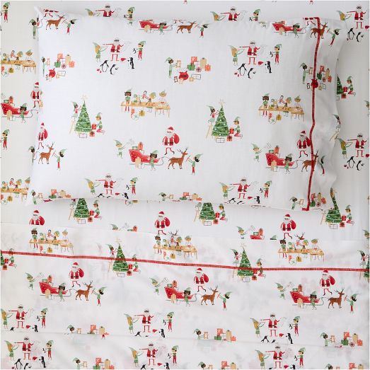 Santa's Workshop Sheet Set | West Elm