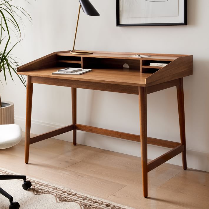 Mid Century Writing Desk Timeless Style Function West Elm