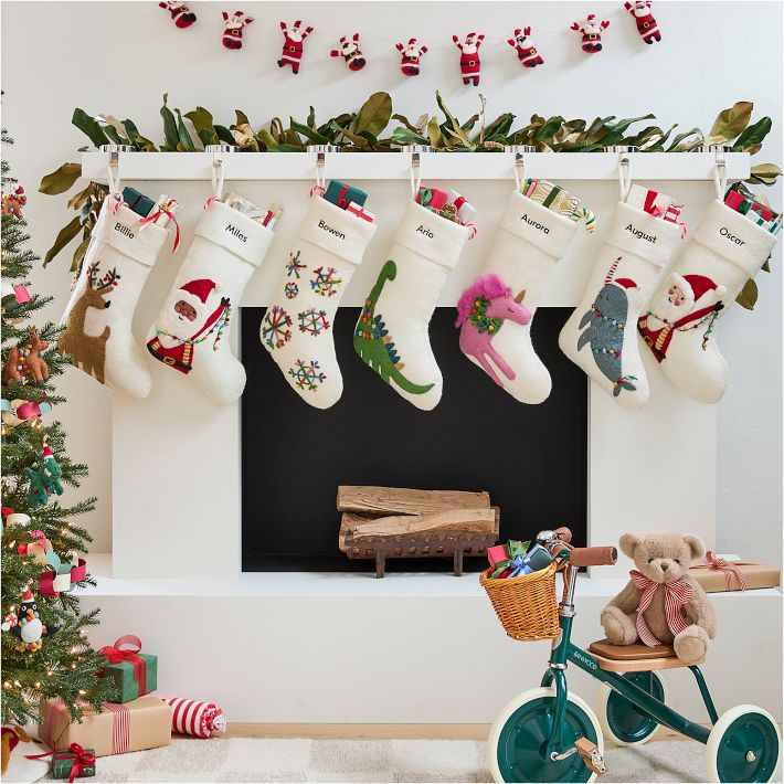 Santa and Friends Stocking Collection | West Elm