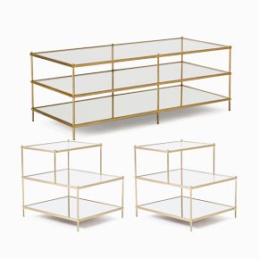 Terrace Coffee Table & 2 Side Tables Set | West Elm