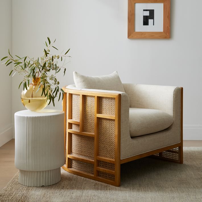 West elm textured side table store
