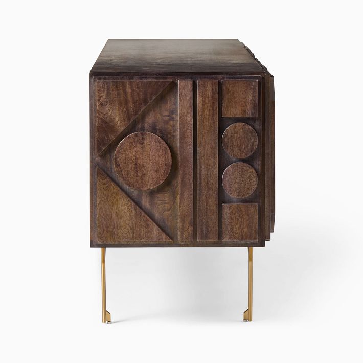 Pictograph Media Console Modern Glam Storage Solution West Elm