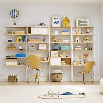 Ziggy Wall Mounted Bookshelf with Cabinet West Elm