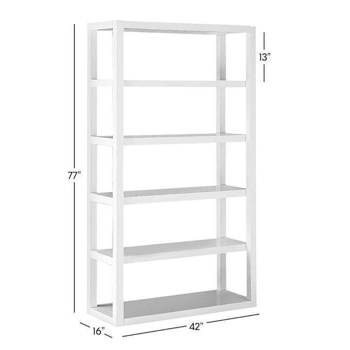 West elm bookcase white store