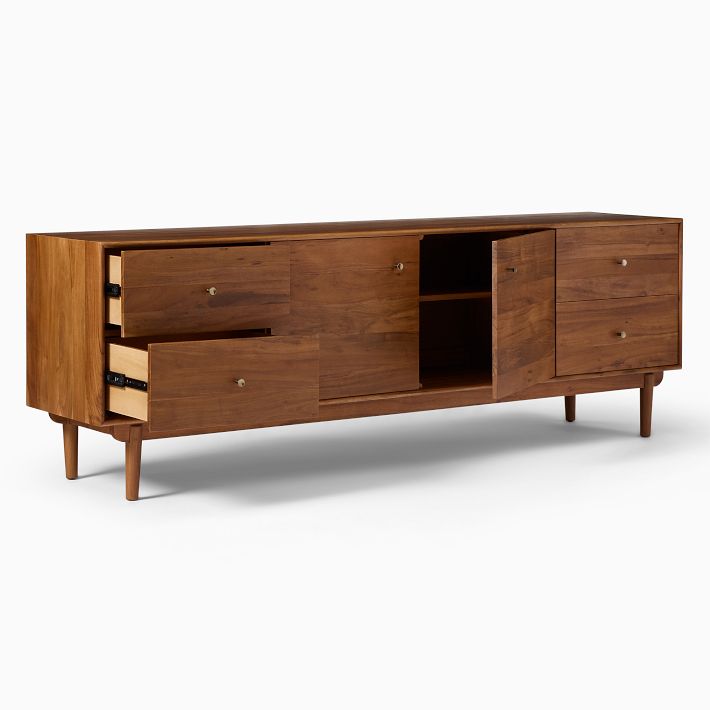 Keira Solid Wood Media Console 80
