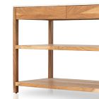 Piste Kitchen Console - Modern Acacia & Marble Design | West Elm