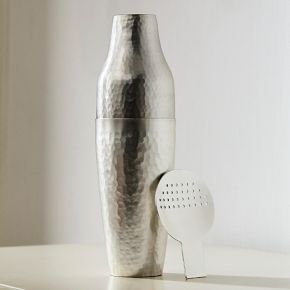 Iris Hammered Metal Cocktail Shaker | West Elm