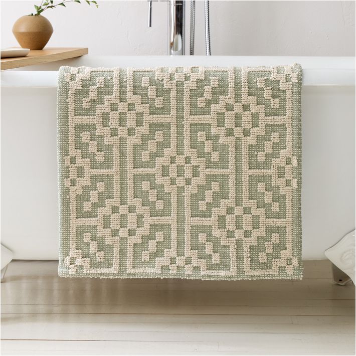 Welsh Bath Mat - Luxurious Cotton Comfort | West Elm