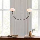 Talia Linear 2-Light Chandelier (38") | West Elm