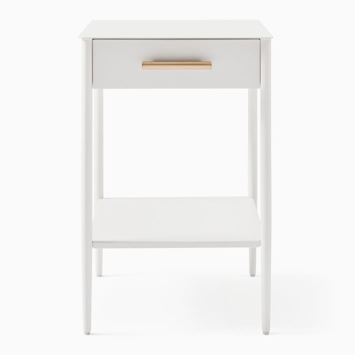 White metal nightstand store