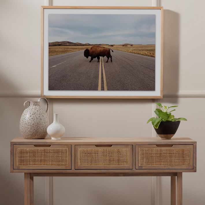 Console table rattan store