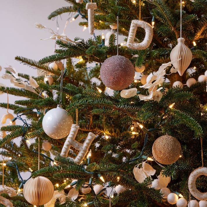 Cream Paper Ornaments Set of 4 West Elm