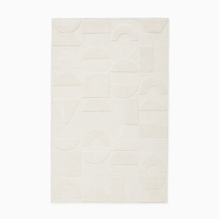 Kids Textured Shapes Rug | West Elm