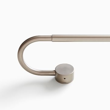 Swoop Blackout Curtain Rod - Brushed Nickel | West Elm
