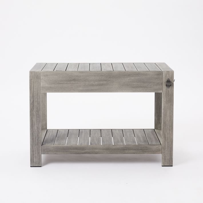 Portside Outdoor Bar Island w Ice Bucket West Elm