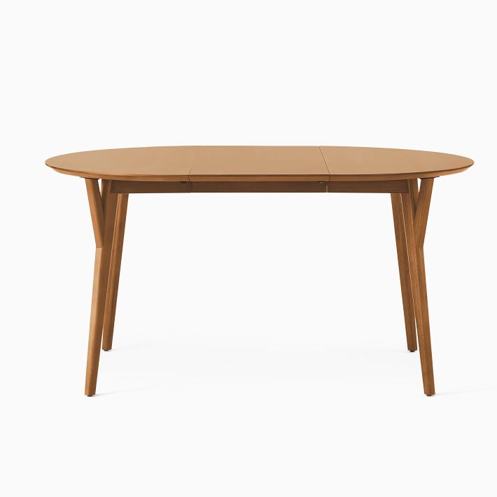 Mid Century 42 60 Round Expandable Dining Table Acorn West Elm