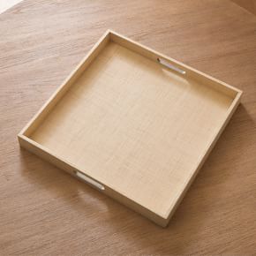 Open Box: Woven Linen Tray | West Elm