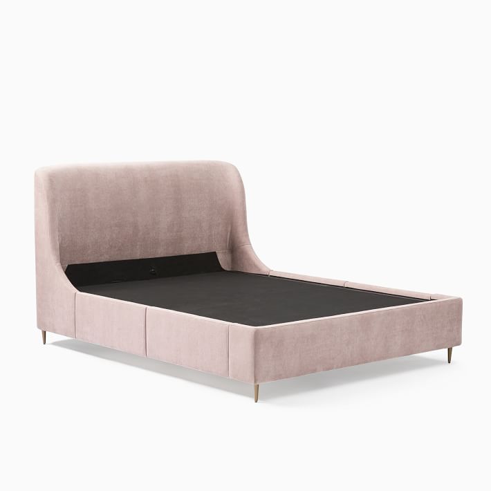 West elm pink bed store