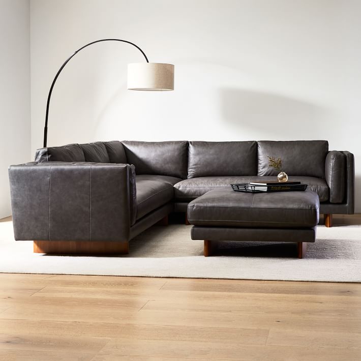 Sectional couch with wood legs store