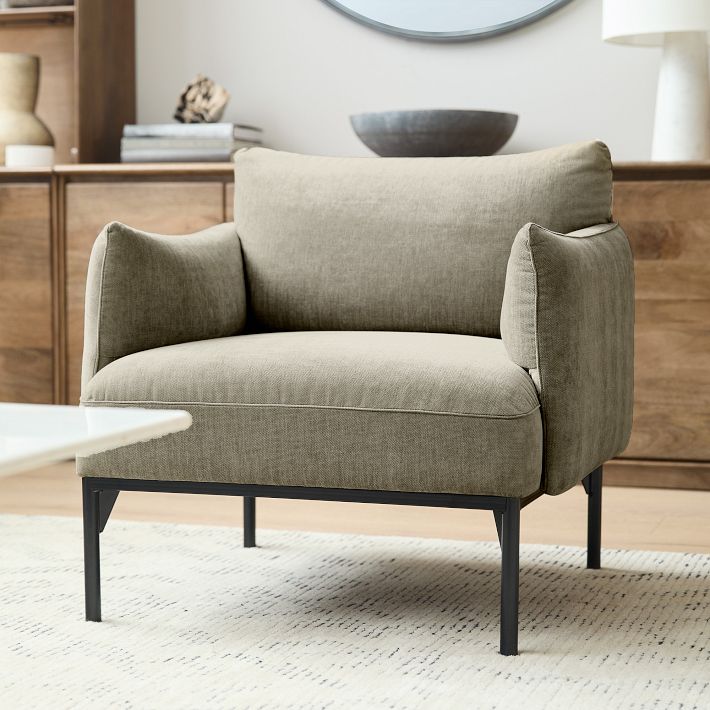 West elm olive chair store