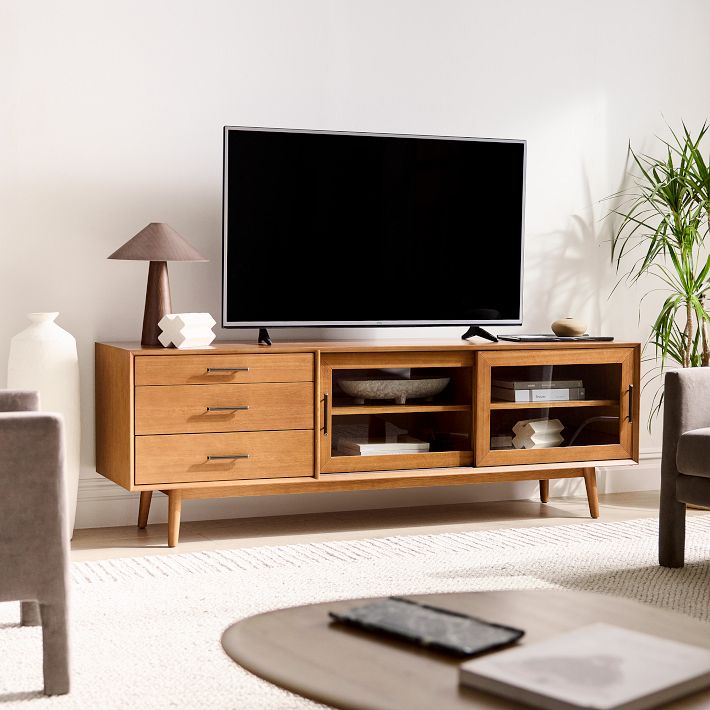 West elm mid century console store