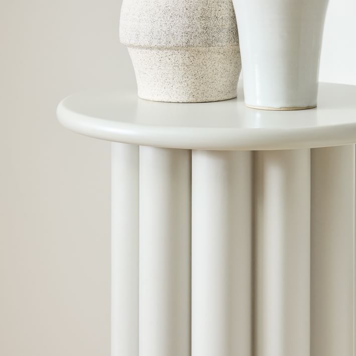Hera Pedestal Side Table 14 Modern End Table West Elm
