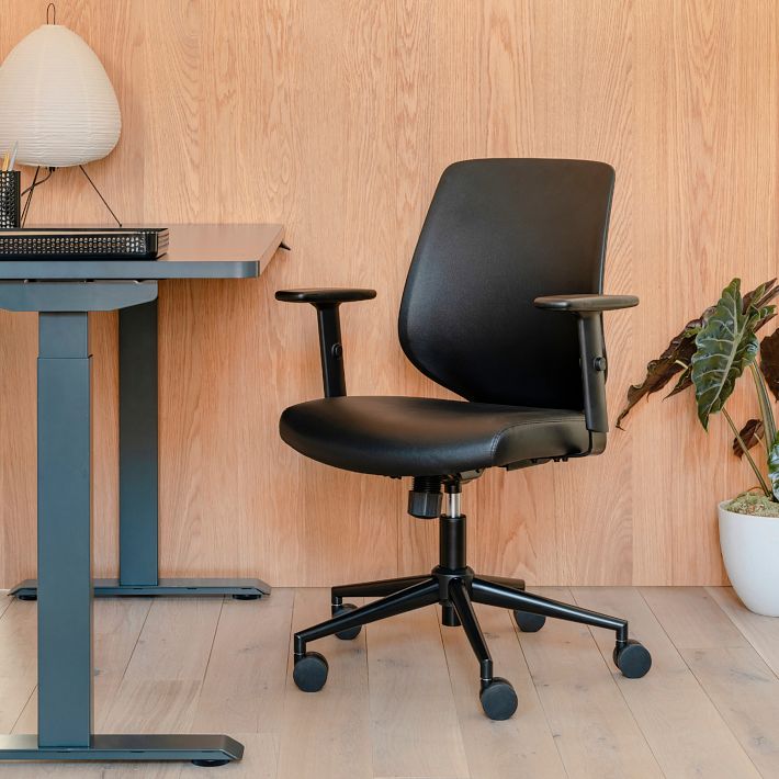 Daily Desk Chair White Limestone West Elm