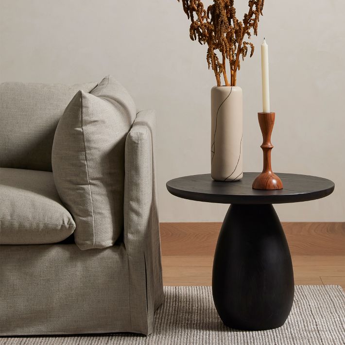 Orb Base Tall Side Table 21.75 27.5 West Elm