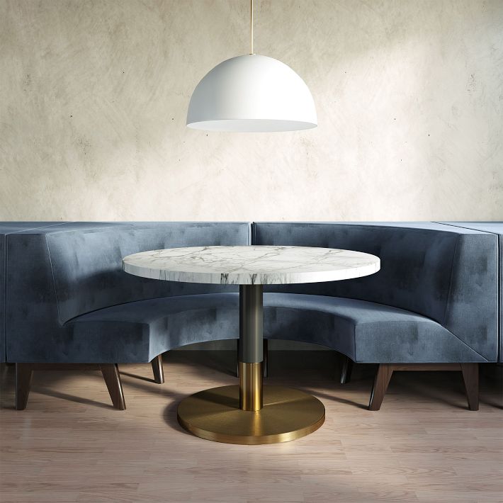 Faux marble round dining table store
