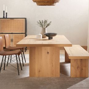Veda Rectangle Dining Table - Elegant Oak Design | West Elm