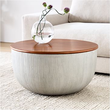 West elm drum storage coffee table store
