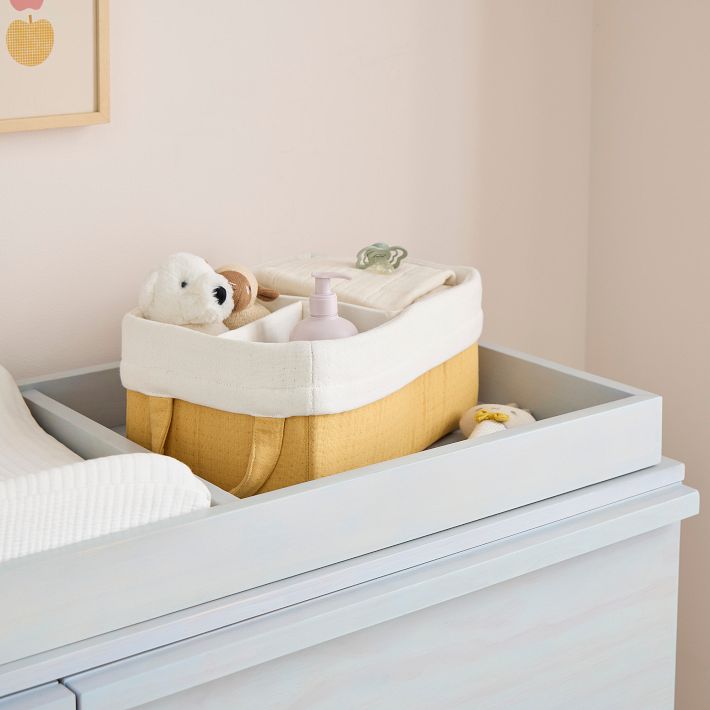 Foldover Quilted Diaper Caddy | West Elm