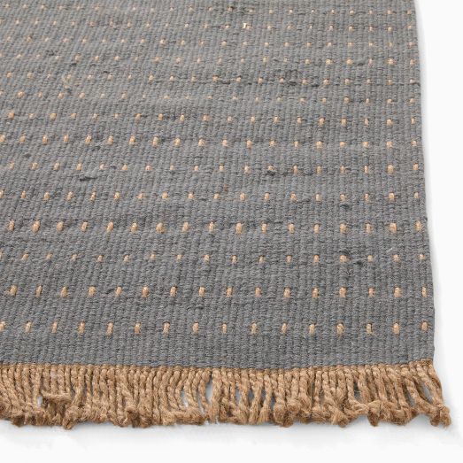 Simple Dash Wool Jute Rug Swatch | West Elm