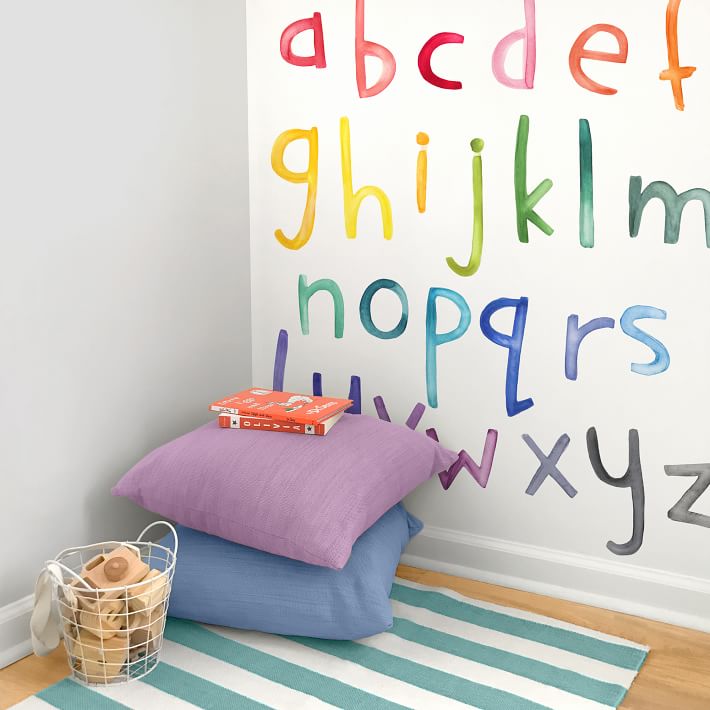 Mej Mej Color Story Lowercase Alphabet Peel Stick Wall Decals West Elm