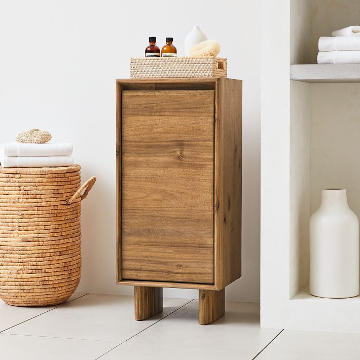 Bathroom table with storage store