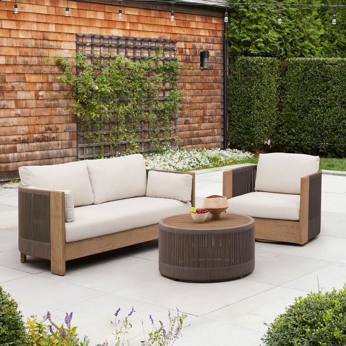 Patio loveseat and table store