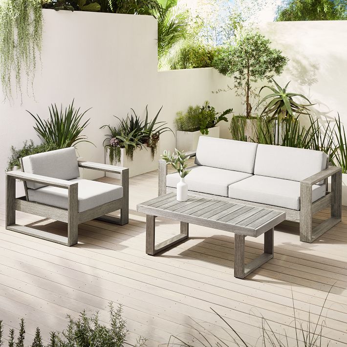 Outdoor chaise lounge set with table store