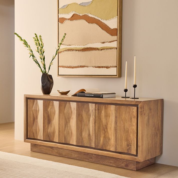 Carved Pattern Media Console 60 80 West Elm