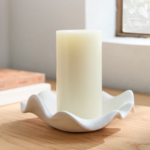 Charlotte Ceramic Pillar Holder | West Elm