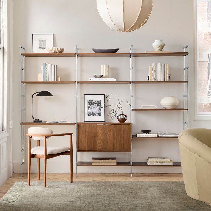Ozzy Modular Wall Desk & Storage System (93") | West Elm