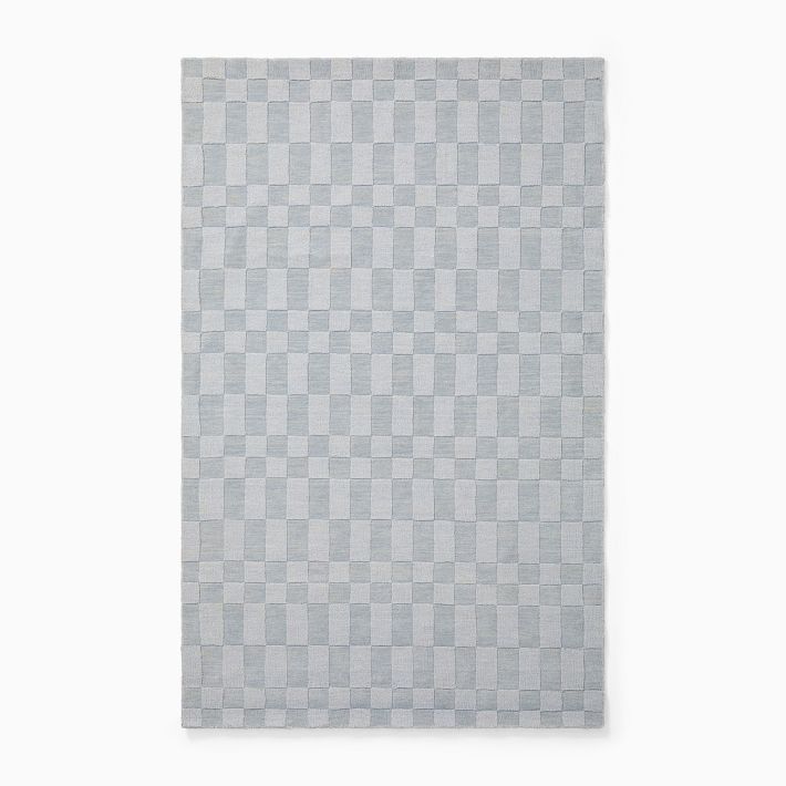 Elongated Checkered Tile Rug | West Elm