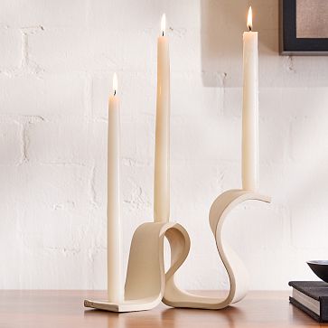SIN Movement 3 Taper Ceramic Candelabra | West Elm