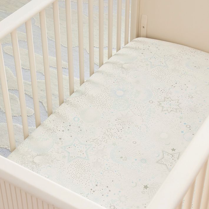 Stars & Moon Crib Fitted Sheet | West Elm