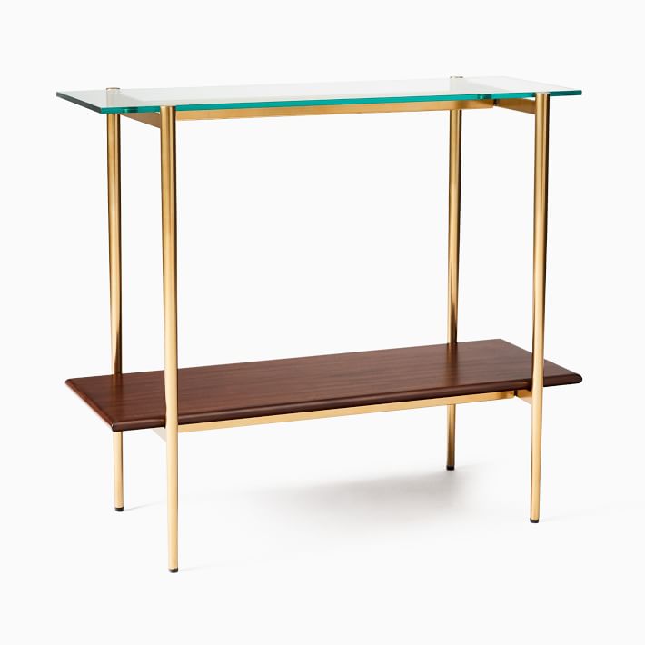 West elm glass console table store