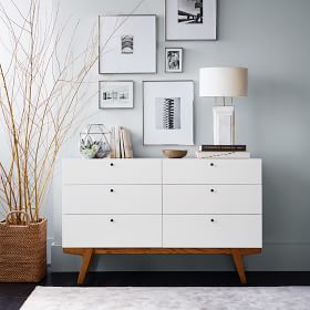 Modern 6 Drawer Dresser 54 West Elm